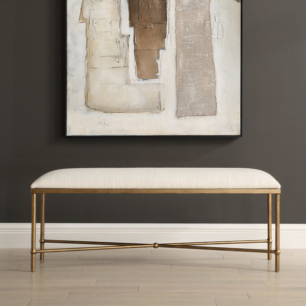 Uttermost Avenham Gold Bench | Perigold