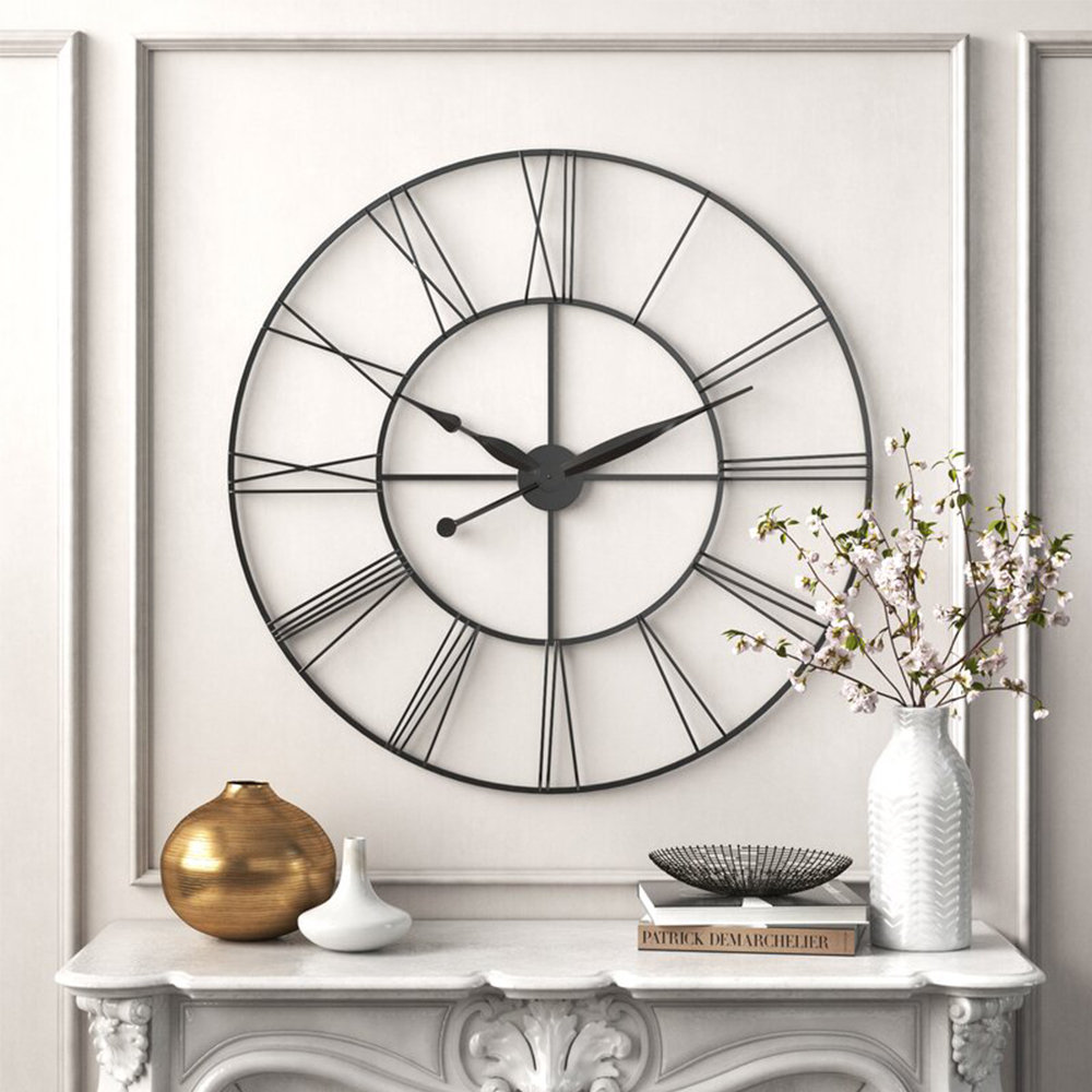 Trent Austin Design Daemon Silent Black Grey Wall Clock & Reviews ...