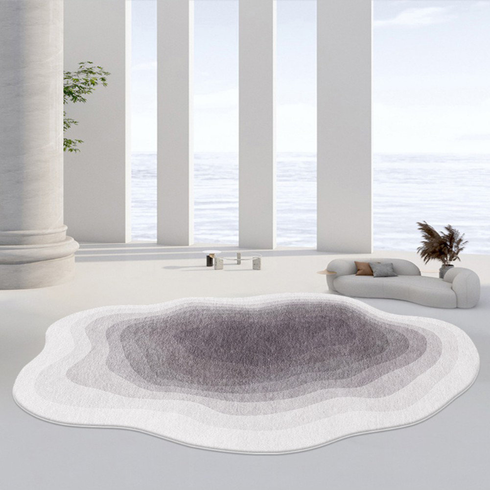 Winston Porter Gray Gradient Cloud Carpet,imitation Cashmere Living ...