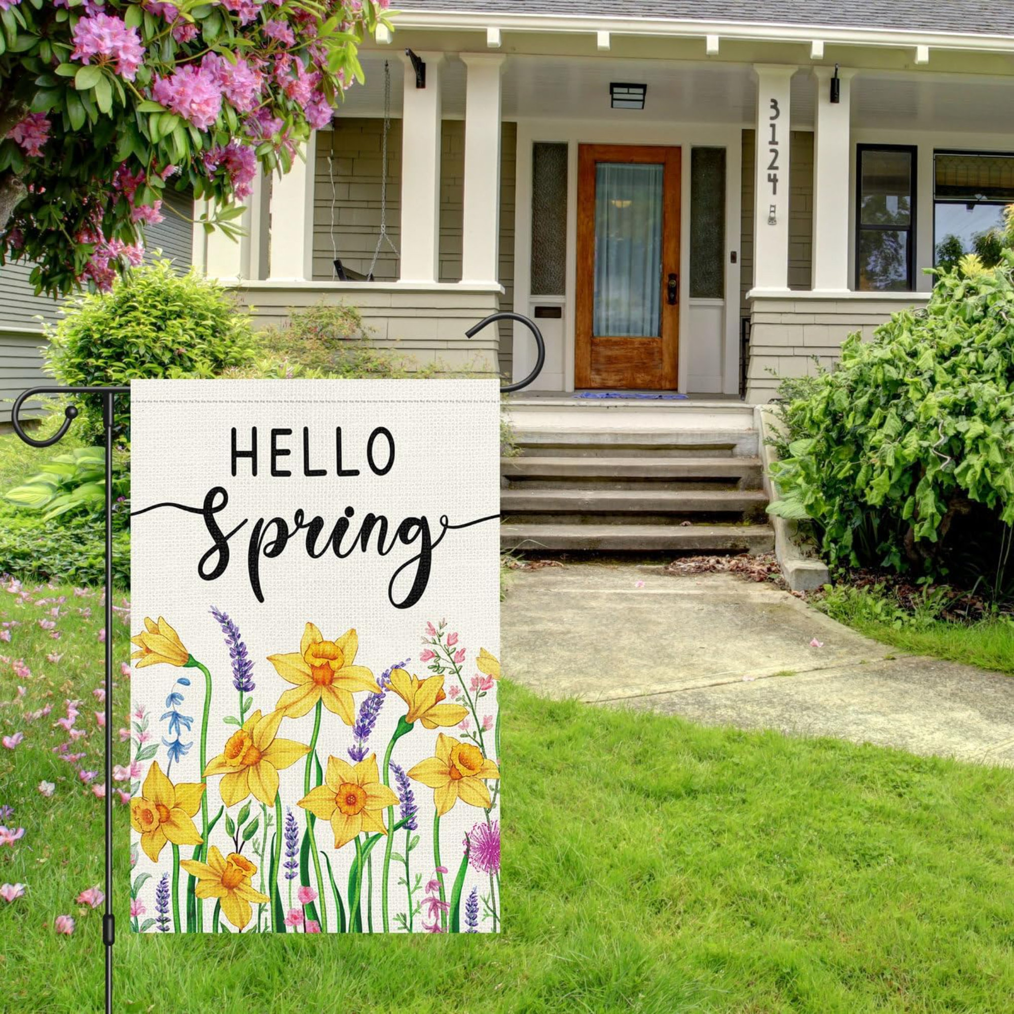 August Grove Spring Garden Flag 12X18 Double Sided Vertical, Burlap ...