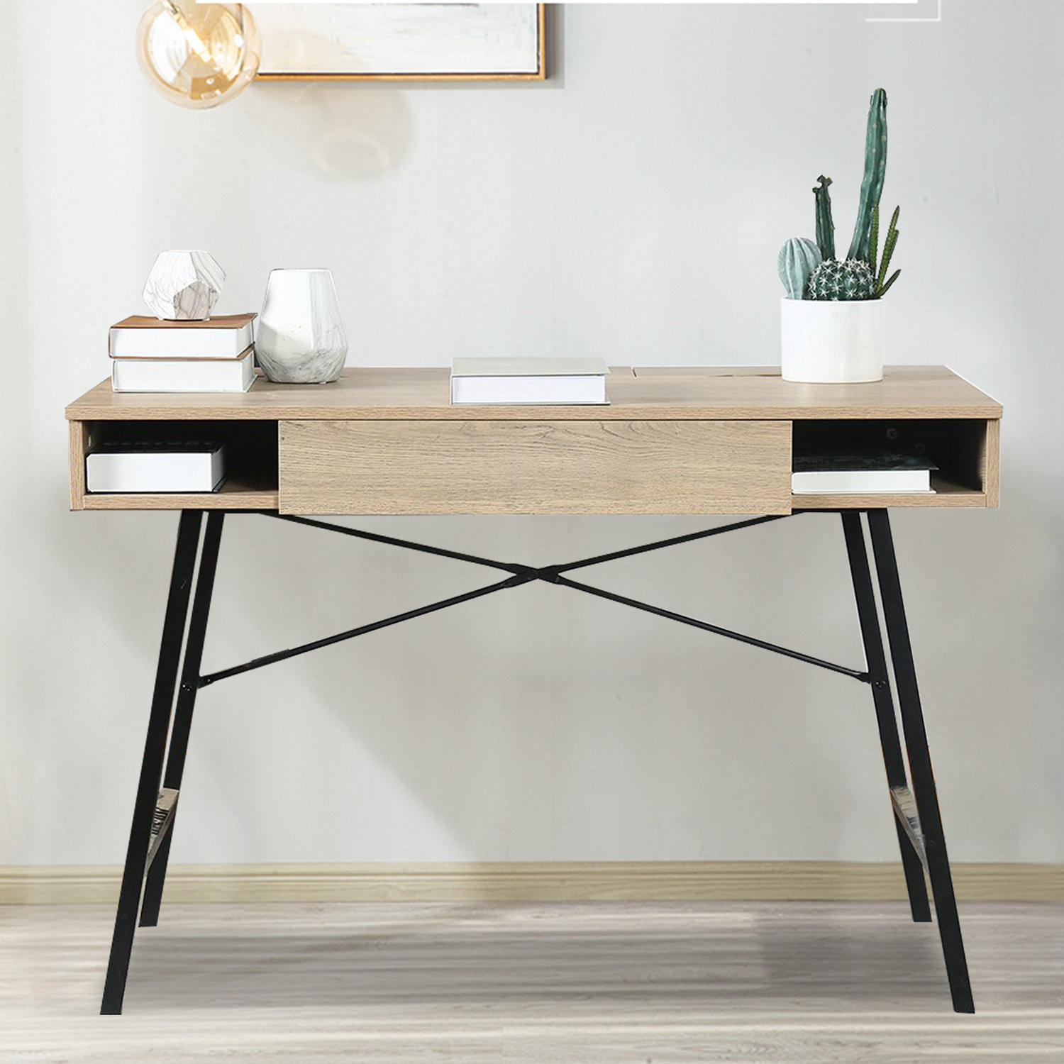 George Oliver Mccune Reversible Gaming Desk With Hutch - Wayfair Canada