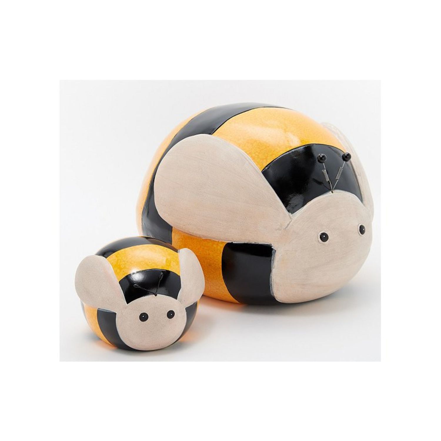 Harper Orchard 2 Piece Portly Bumble Bee Garden Statue Set | Wayfair