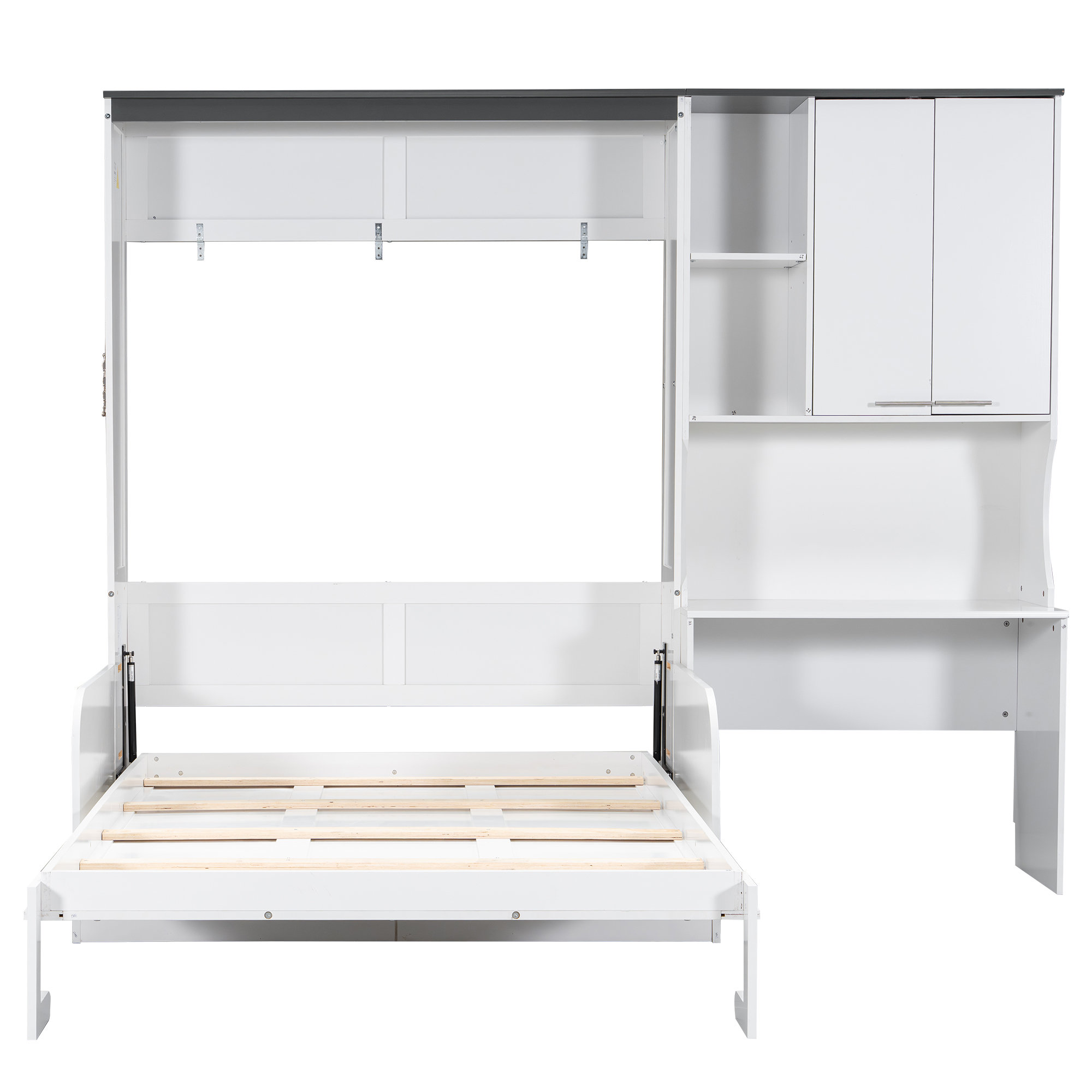 Hokku Designs Multi-Functional Murphy Wall Bed with Sofa, Desk ...