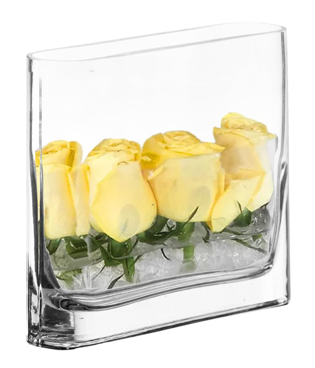 Brayden Studio Glass Book Vase - H:6", Open:7"x2" - Wayfair Canada