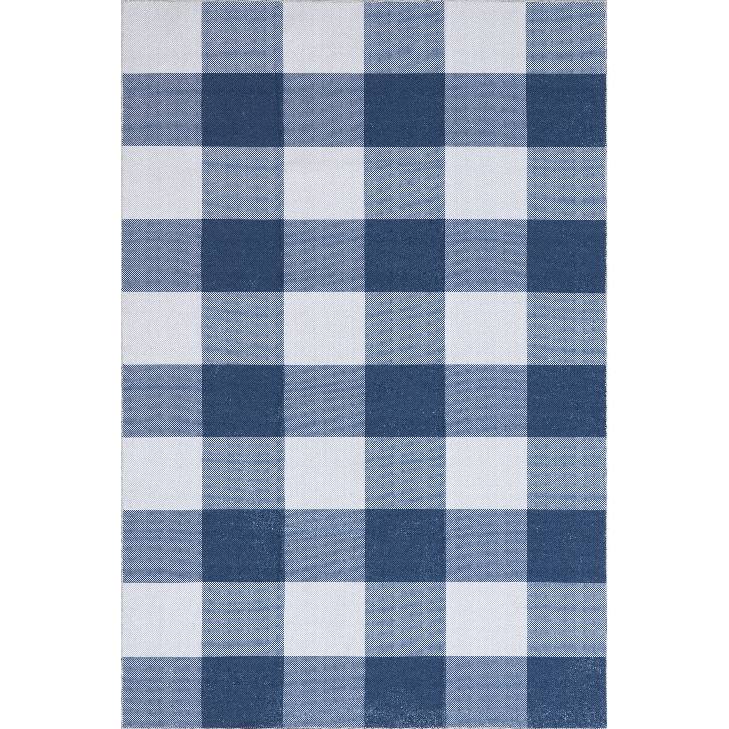 Gracie Oaks Lucy Machine Washable Farmhouse Buffalo Plaid Area Rug ...