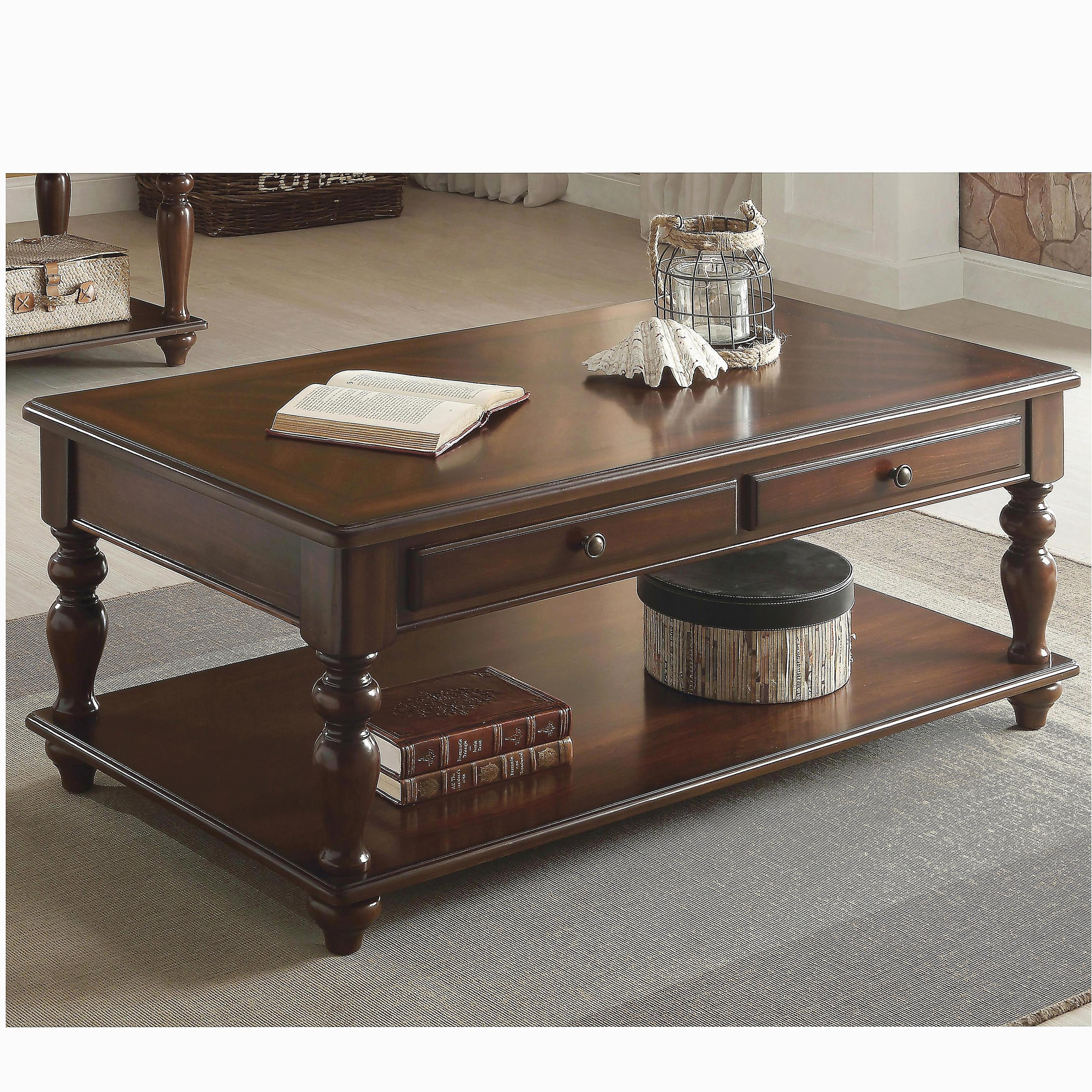 Latitude Run® Walnut Wood Coffee Table with Lift-Top | Wayfair