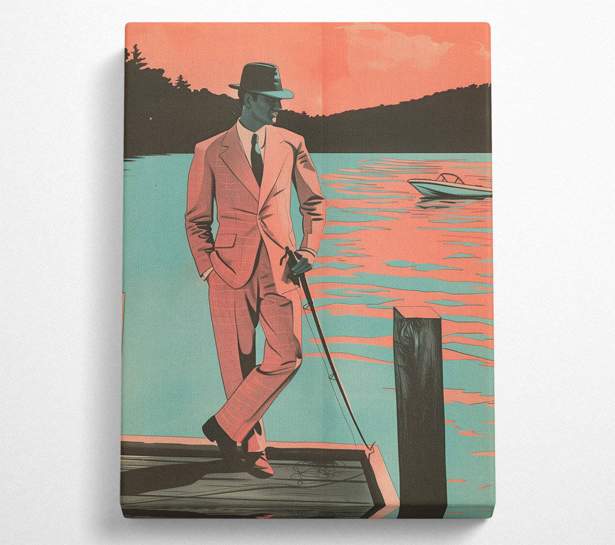 ClassicLiving Bossman Fishing - No Frame Art Prints on Canvas | Wayfair ...