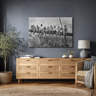 IDEA4WALL Skyscraper Construction Workers Vintage Artwork, Industrial ...