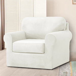 Regular & Box Cushion Separate Seat Sofa Slipcovers You'll Love | Wayfair