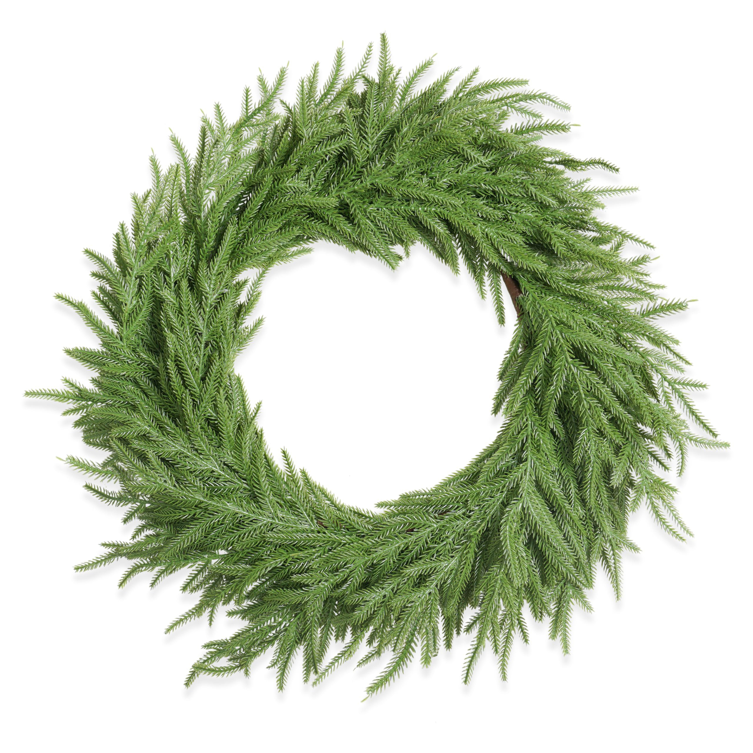 One Allium Way Norfolk Pine Wreath 15INCH Real Touch Artificial ...