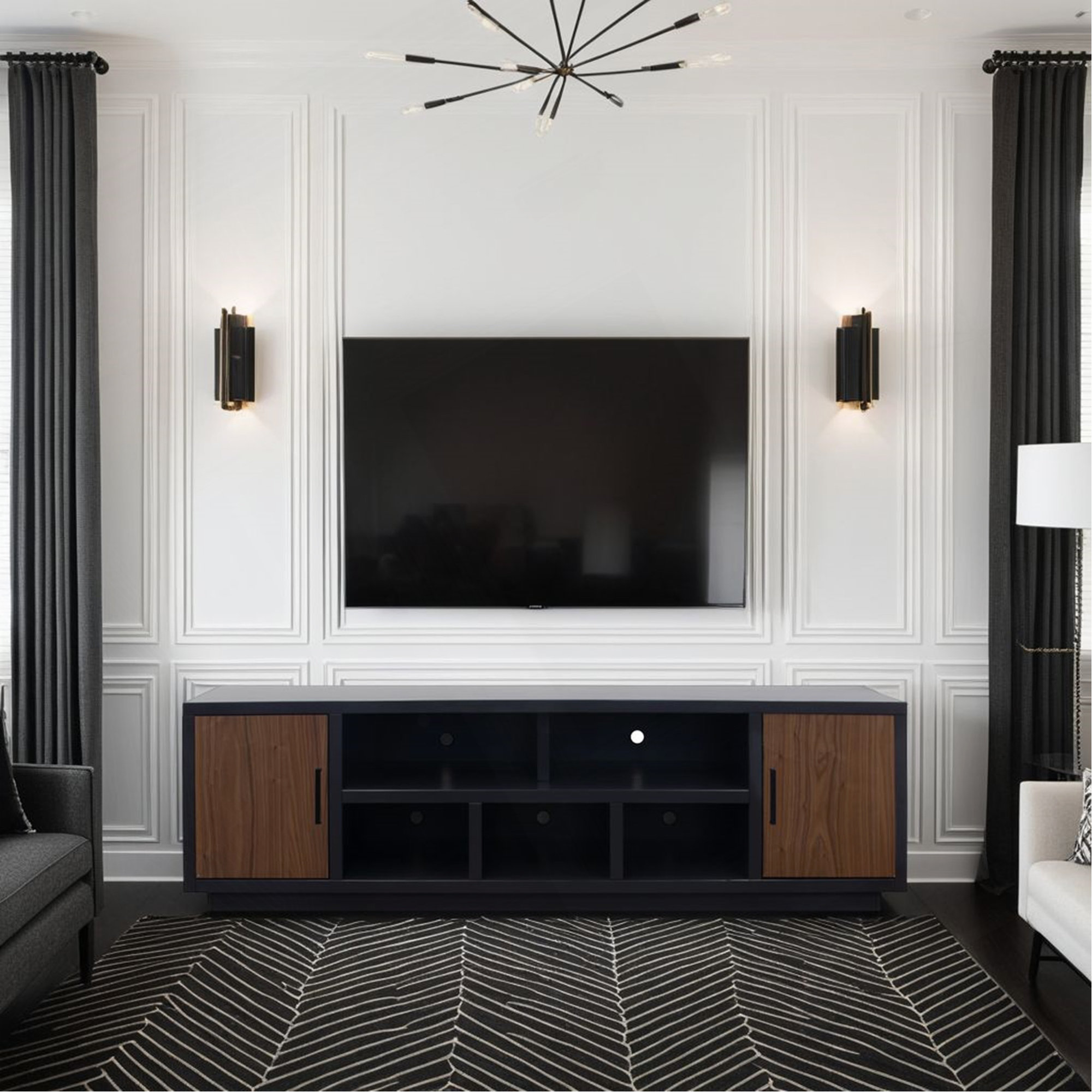 Wildon Home® 85 Inch TV Stand For Tvs Up To 95 Inches, No Assembly ...