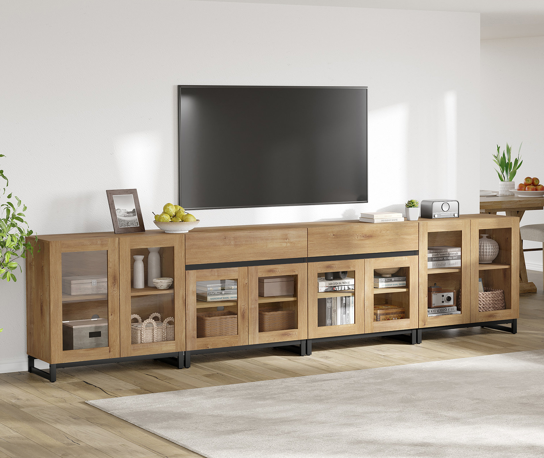 Latitude Run® 4 In 1 TV Stand For Tvs Up To 120 Inches, Modern TV ...
