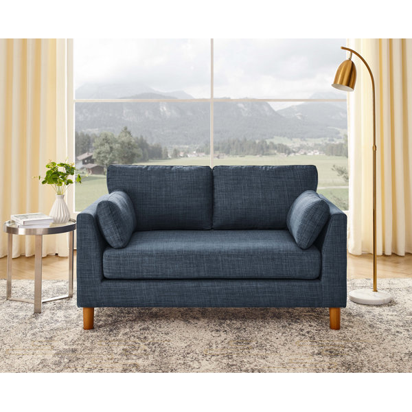 Wade Logan® Castera 57'' Square Arms Loveseat & Reviews | Wayfair