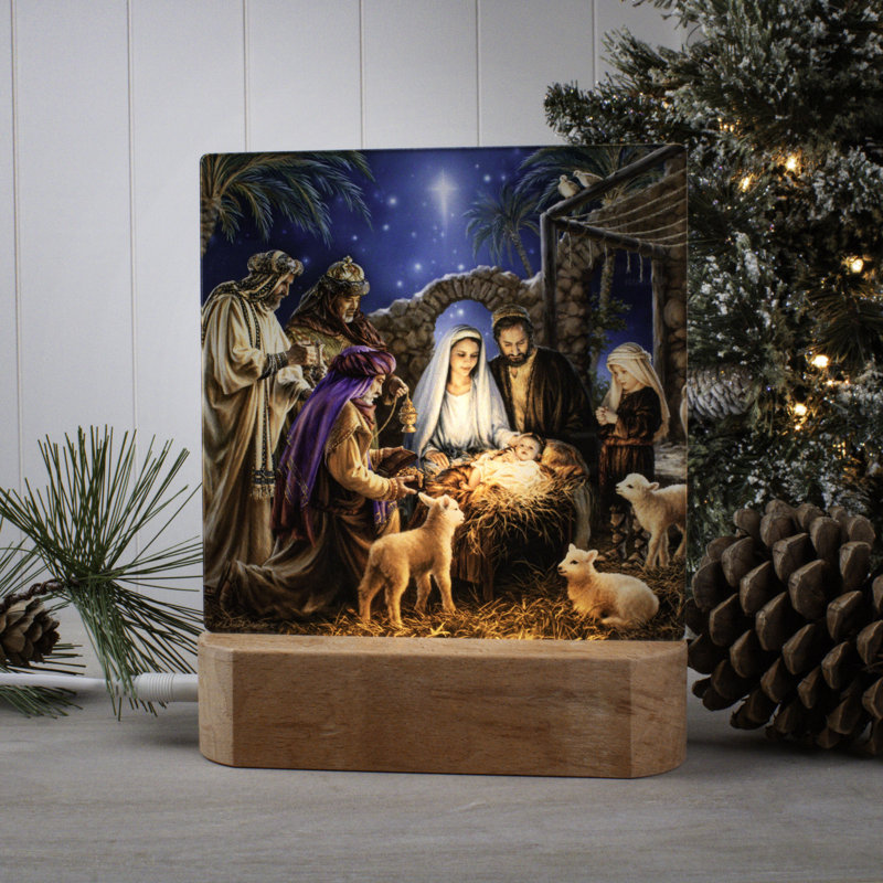Glow Decor The Nativity Night Light | Wayfair