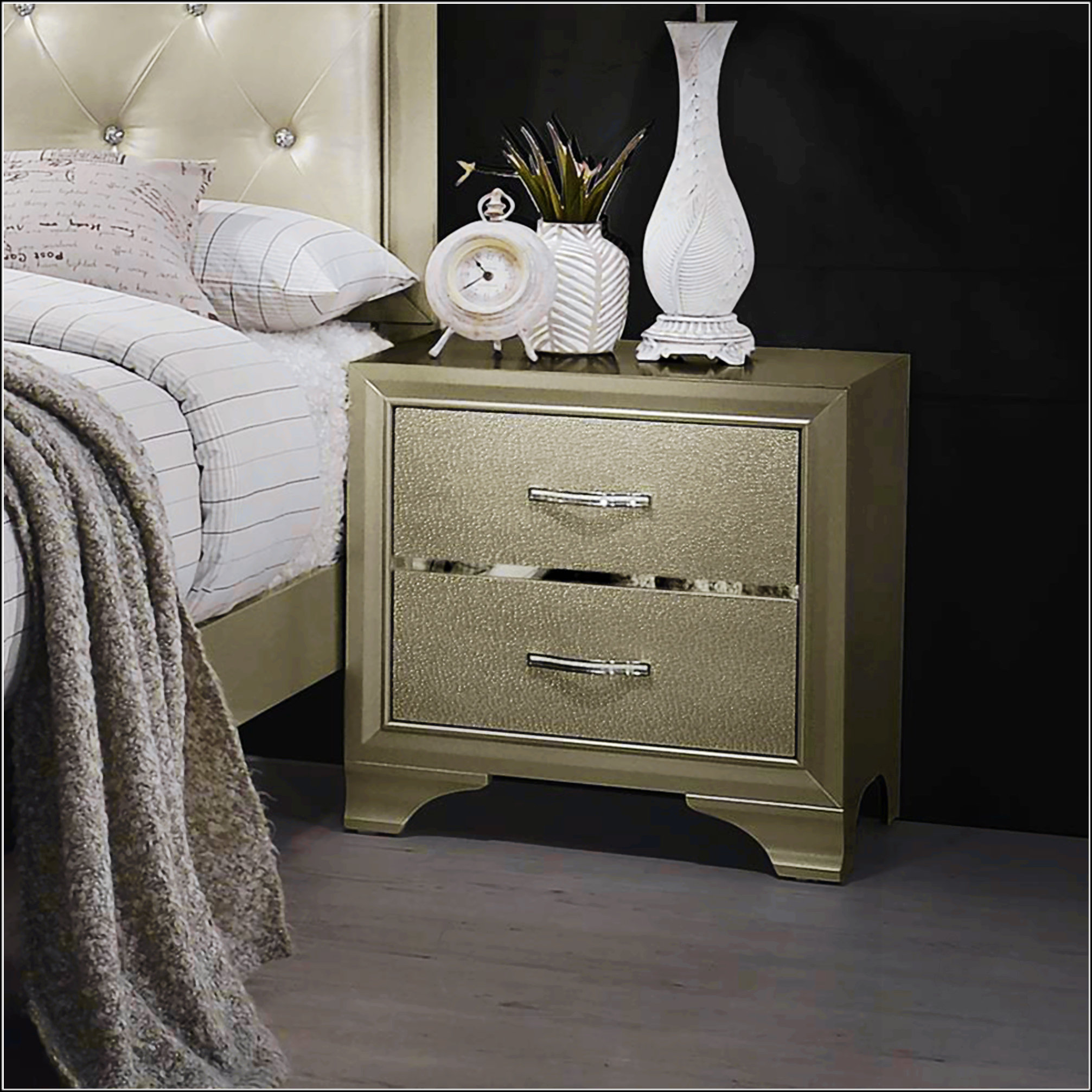 House of Hampton® Chic And Functional Nightstand With Luxurious Design ...