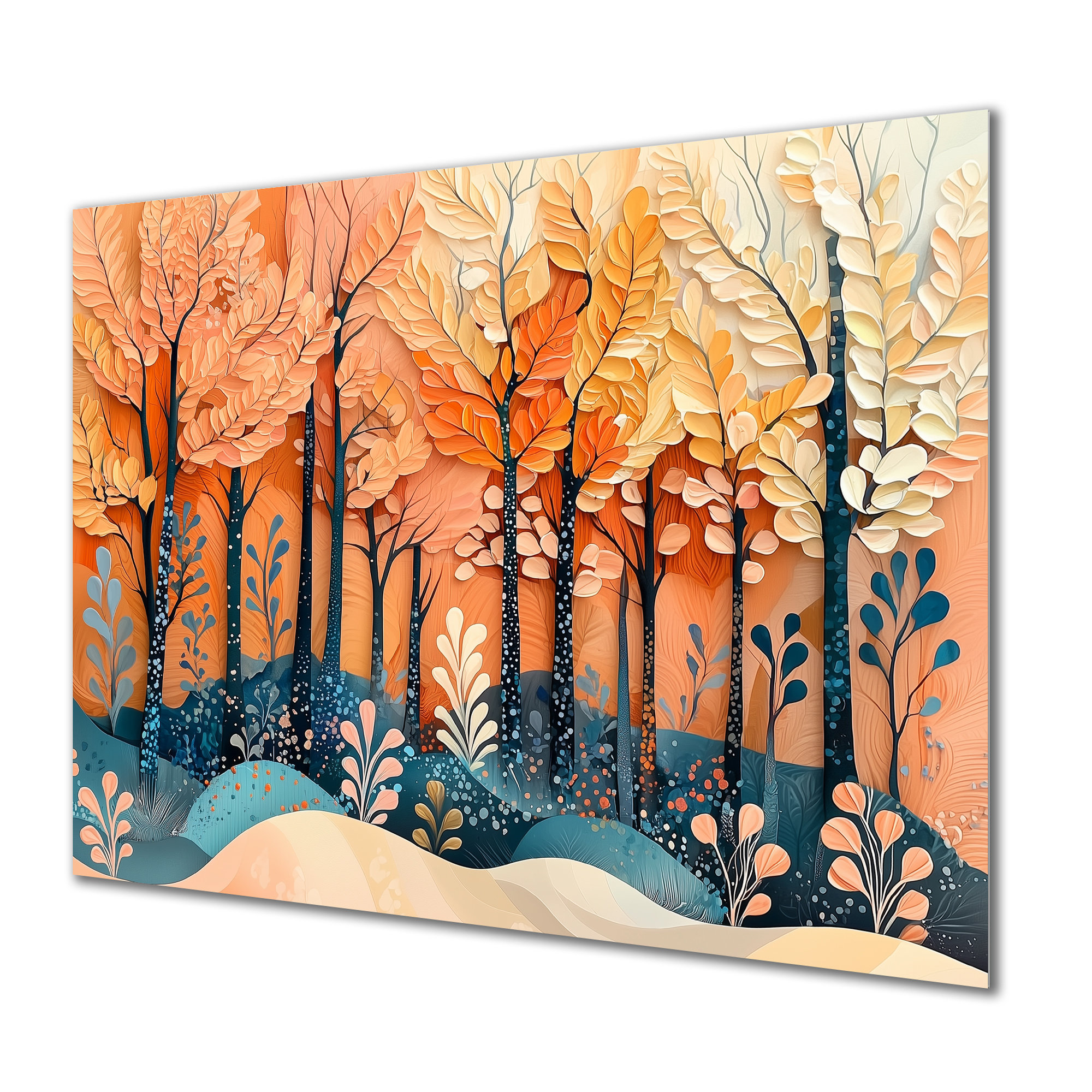 Latitude Run® 4 Seasons Forest Trees Dream Fragments IV - Forest Metal ...