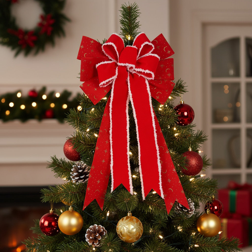 Ophelia & Co. 18.5In Large Christmas Decorative Bow Knot Christmas Tree ...