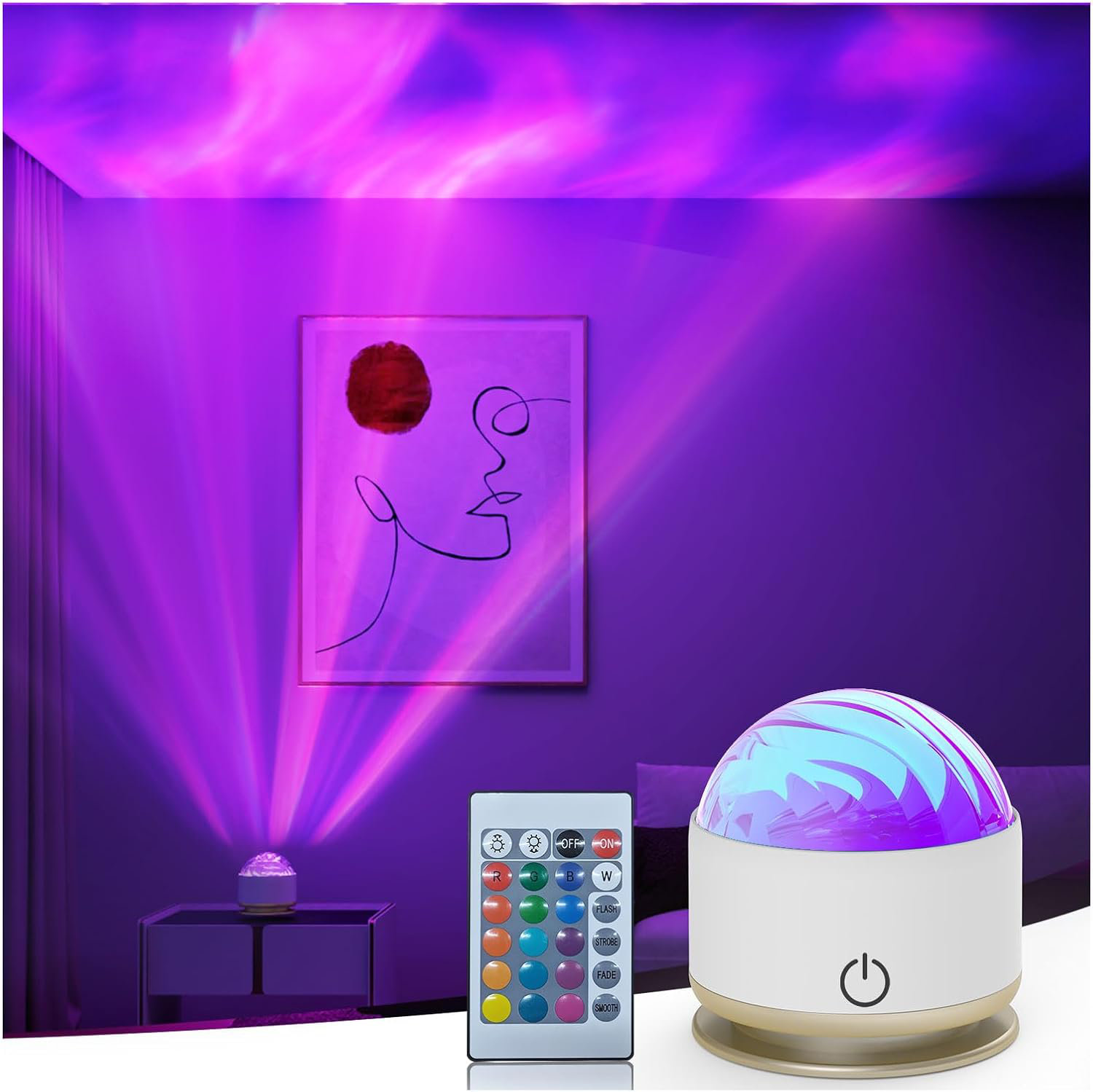 YESCAD Aurora Night Light Projector | Wayfair