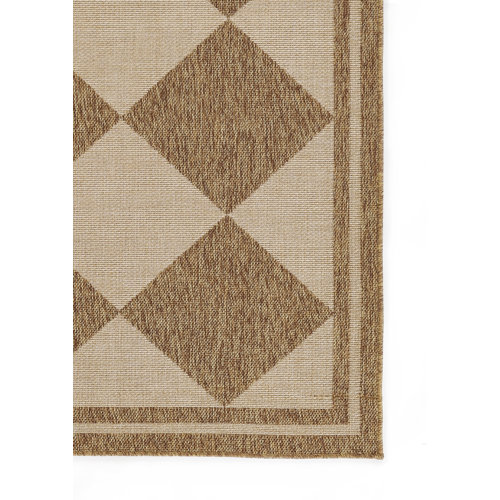 Erin Gates by Momeni Saybrook Diamond Natural Indoor / Outdoor Area Rug ...