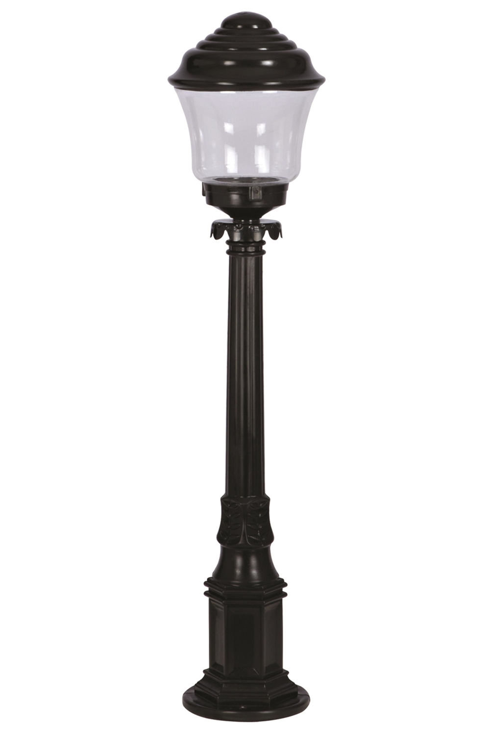 East Urban Home Black 1 -Light 33'' H Hardwired Lamp Post (Full) | Wayfair