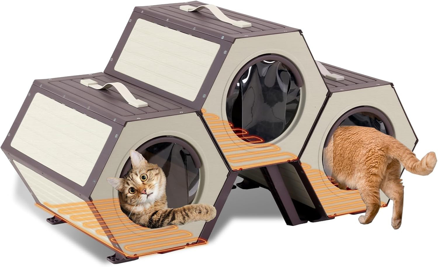 Archie & Oscar™ Heated Fairburn Expandable Cat Cage | Wayfair