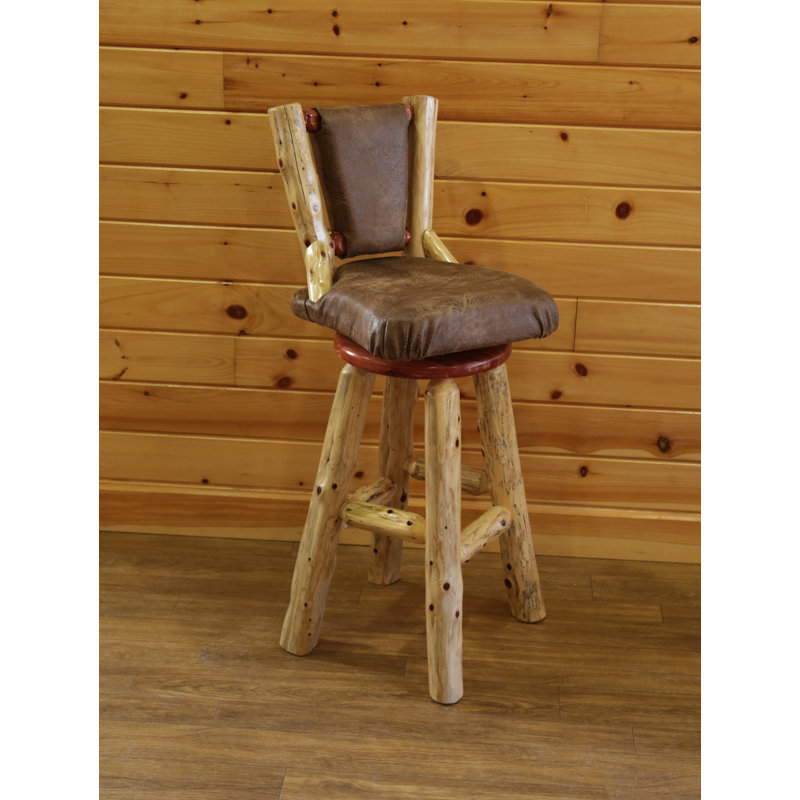 Loon Peak® Frome Swivel Bar & Counter Stool | Wayfair