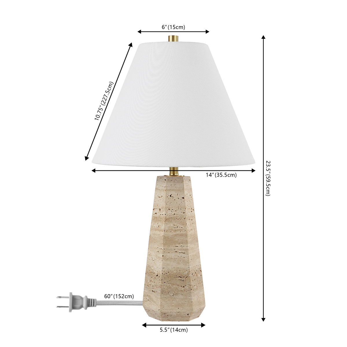 Joss & Main Piccolo Stone Table Lamp & Reviews | Joss & Main