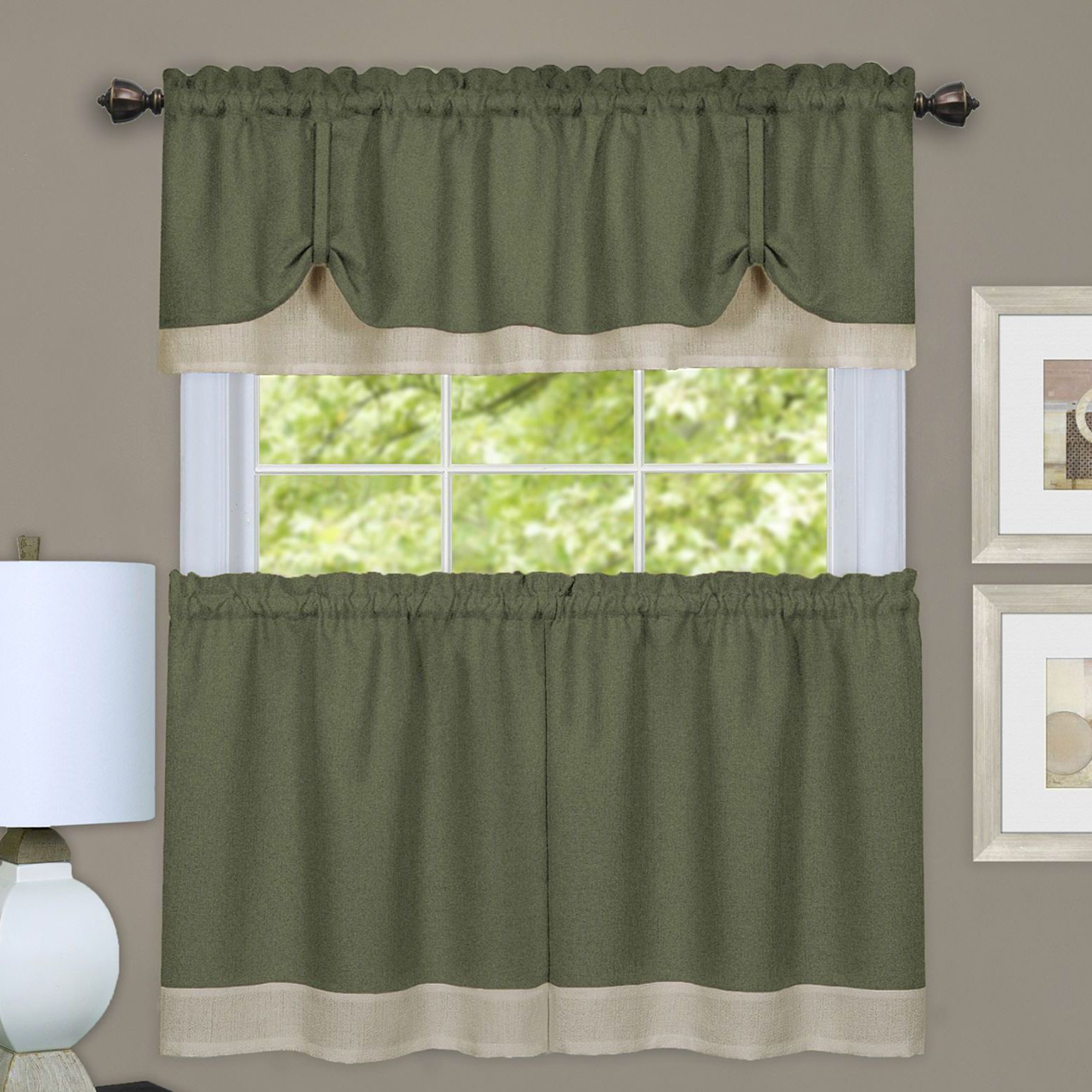 Gracie Oaks Assel Kitchen Curtain & Reviews | Wayfair