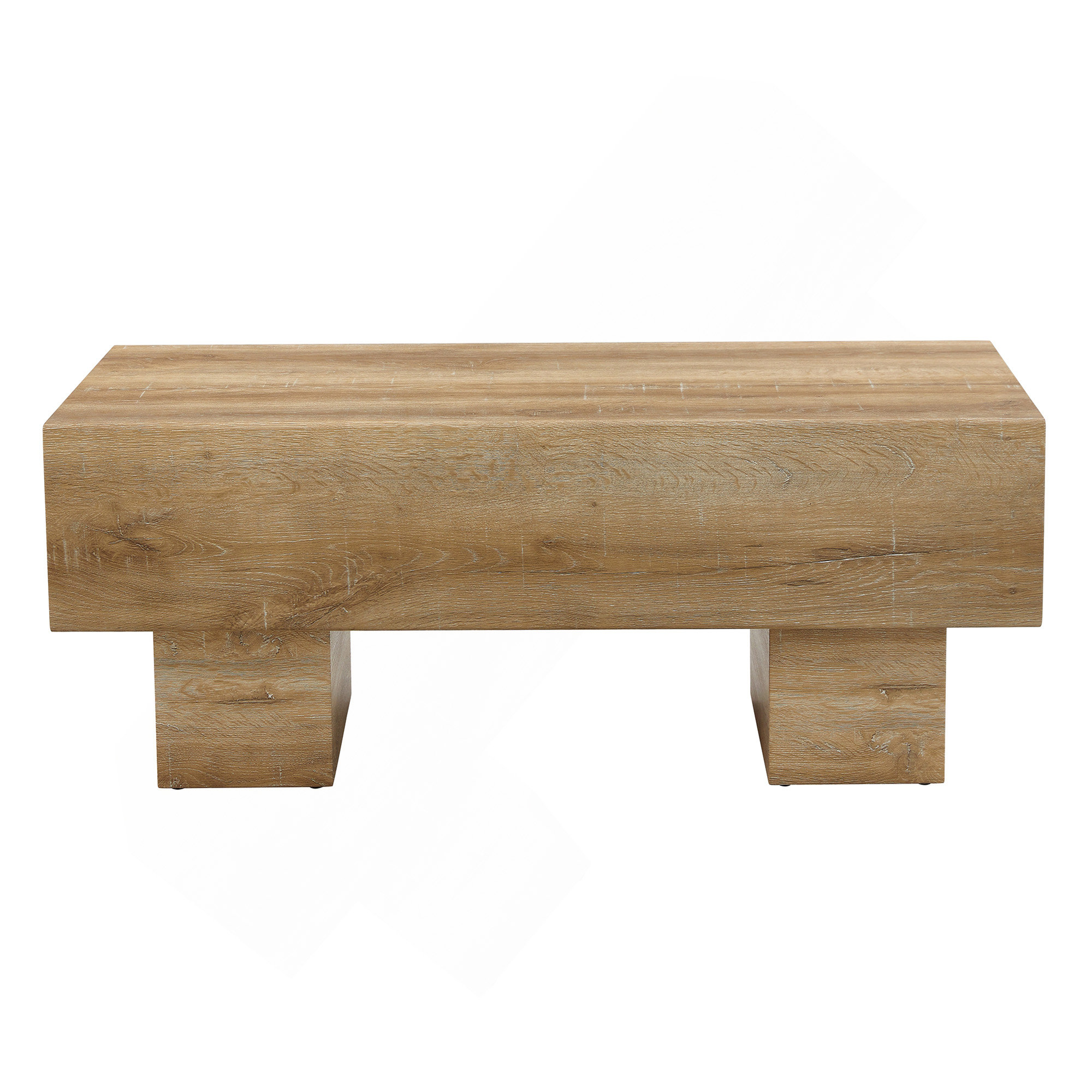 Ebern Designs Modern Simple Light Wood Texture MDF Coffee Table - 43.3 ...