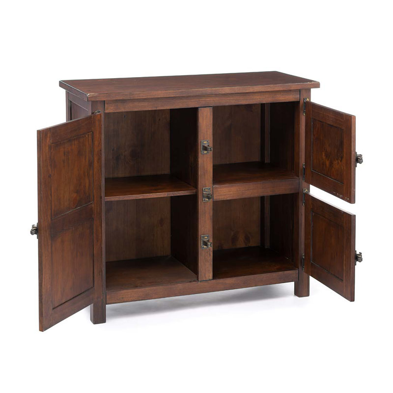 Plow & Hearth Portland Vintage Ice Box Wood Console Table with Replica ...