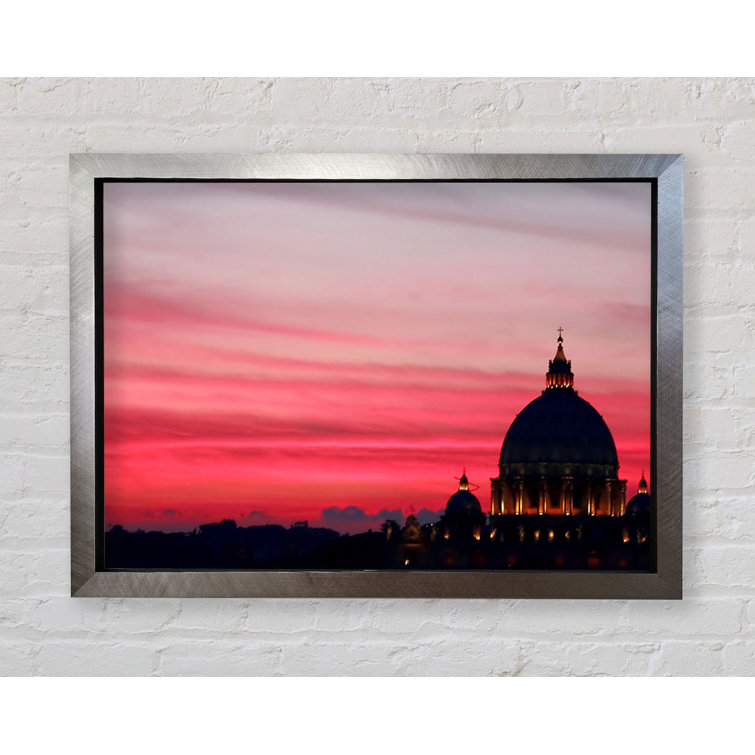 Bright Star St Peters Basilica Pink - Single Picture Frame Art Prints ...