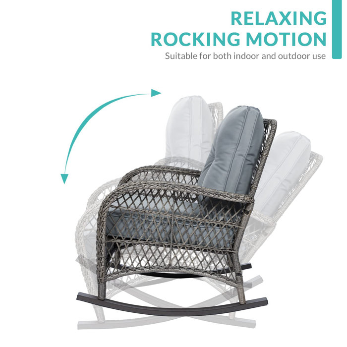 Bayou Breeze Matrix Outdoor Rocker Chair & Reviews | Wayfair