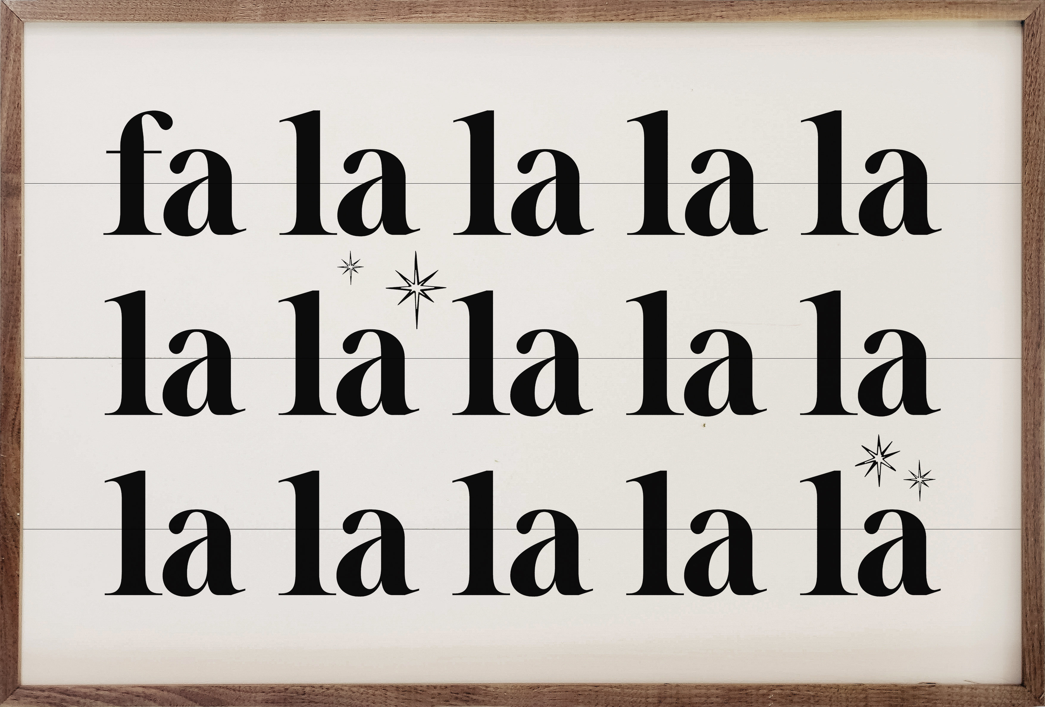 The Holiday Aisle® Fa La La La Stars White | Wayfair