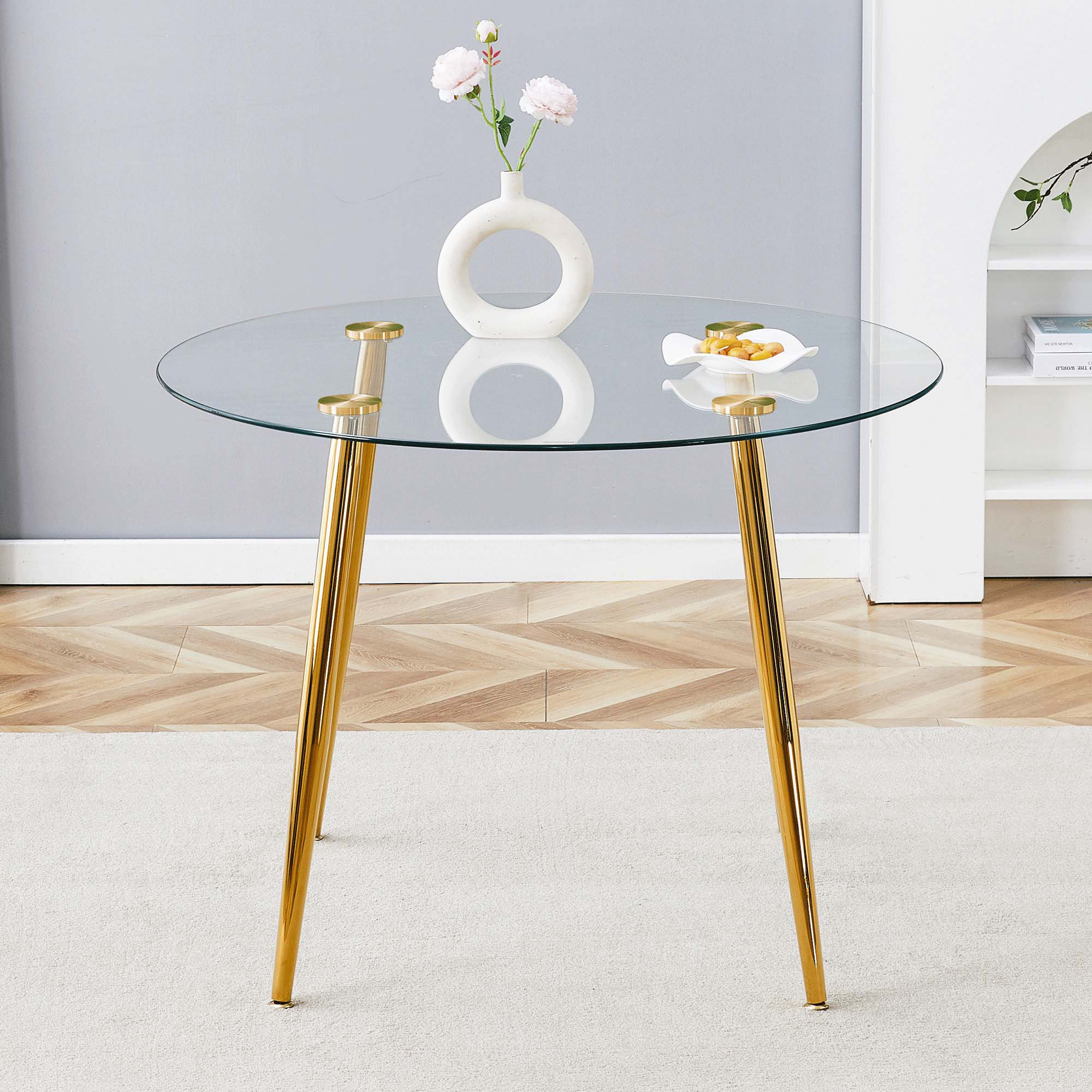 Mercer41 Glass Dining Table(Only Table) - Wayfair Canada