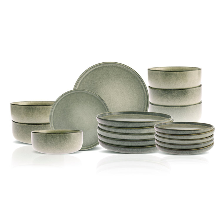 August Grove Emmly 18 Piece Stoneware Dinnerware Set - Service for 6 ...