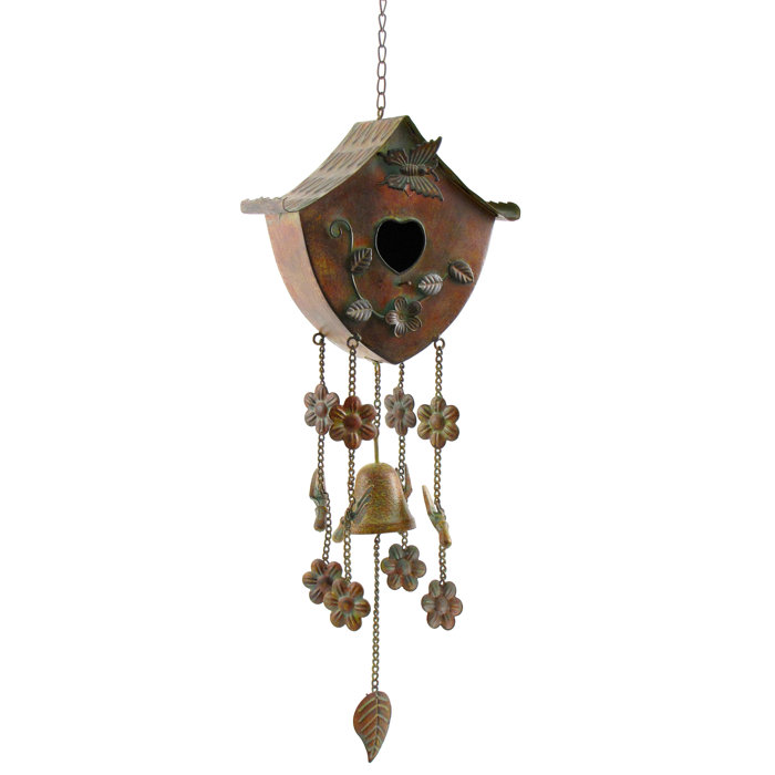 August Grove® Julio Weather Resistant Metal Abstract Wind Chime | Wayfair