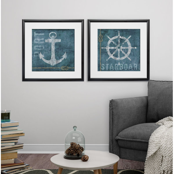 Breakwater Bay Port & Starboard 2 Pieces Print & Reviews | Wayfair