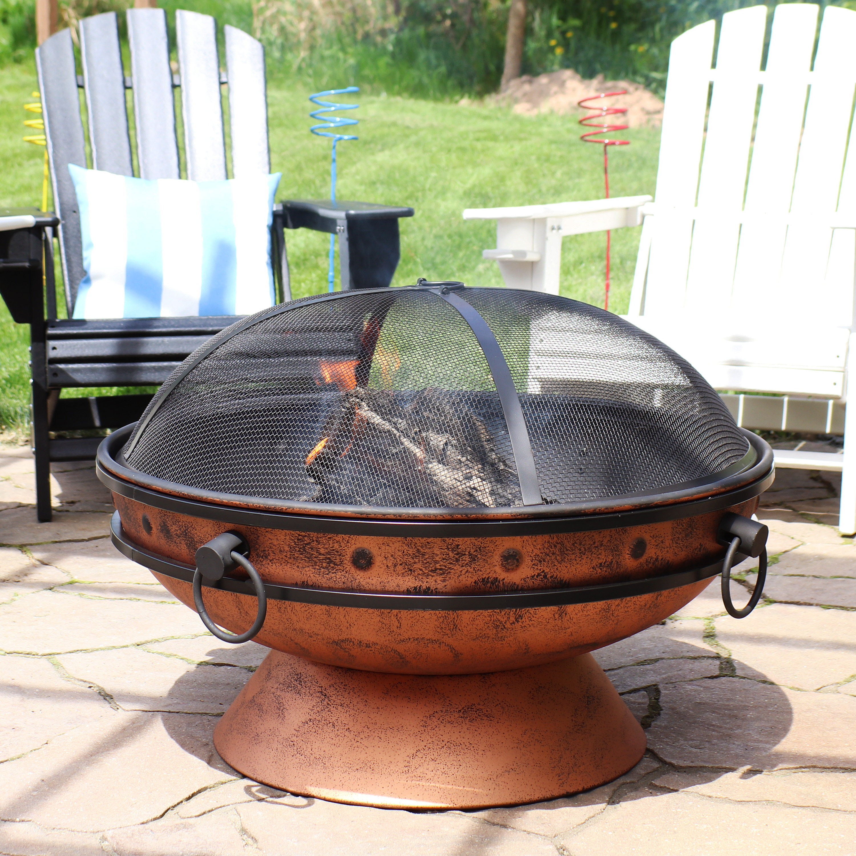 Arlmont & Co. Hurst Steel Wood Burning Fire Pit & Reviews - Wayfair Canada