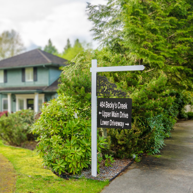 Address America Oak Design Double Sided Reflective Lamppost Sign XL ...