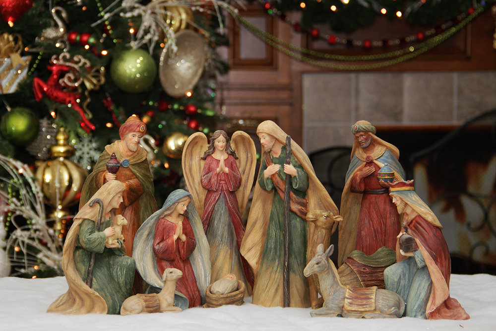 Northlight Seasonal 12-Piece Inspirational Religious Stylized Christmas ...