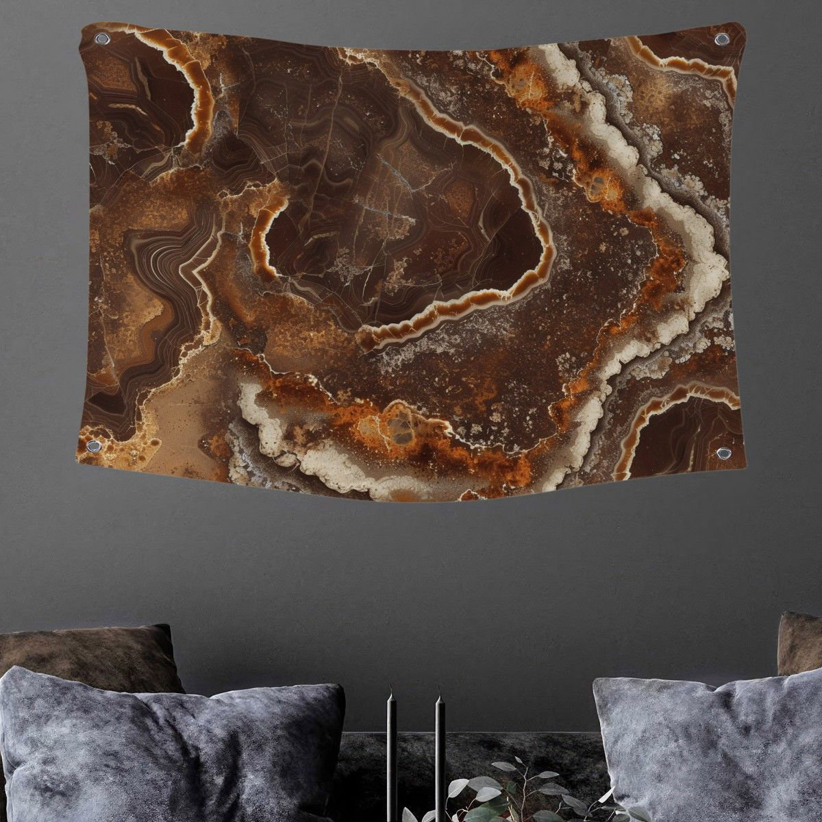 East Urban Home Agate Wall Tapestry - Geology Wall Decor | Wayfair