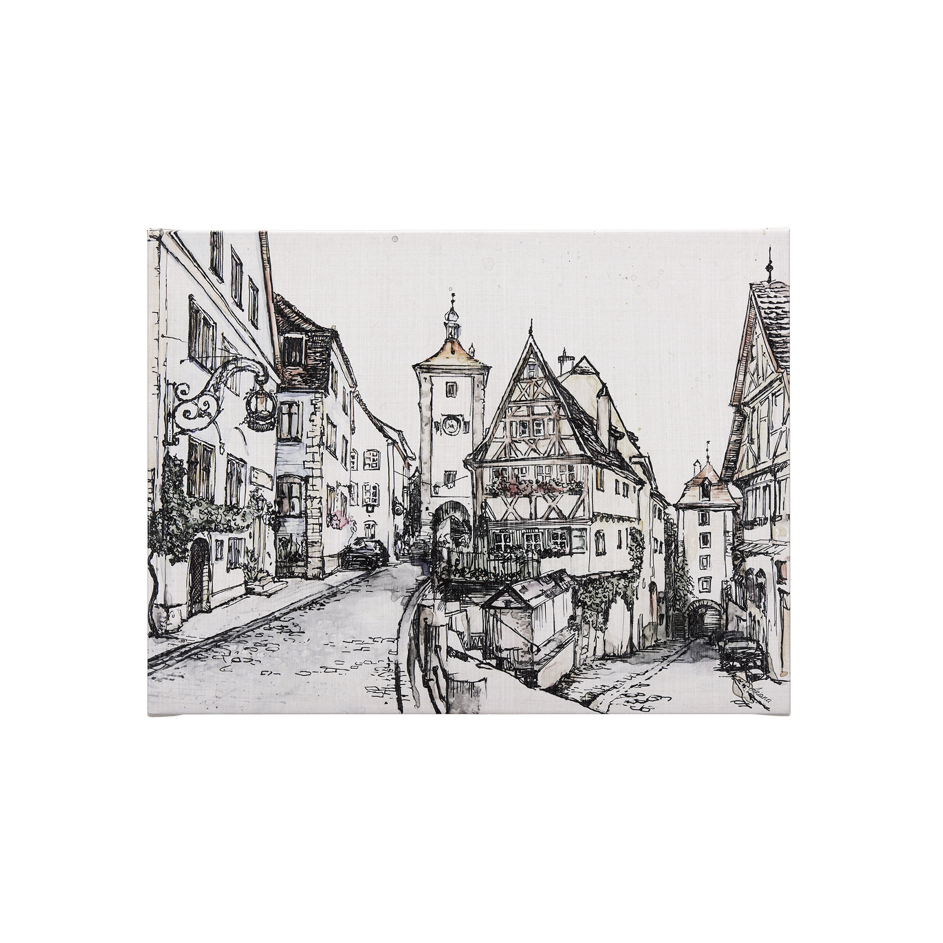 Wildon Home® Travel memories I a Hand Embelished Textured Canvas | Wayfair