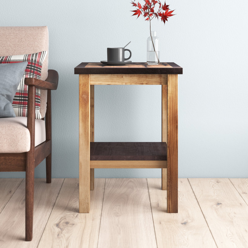 Millwood Pines Harter Solid Wood End Table with Storage | Wayfair