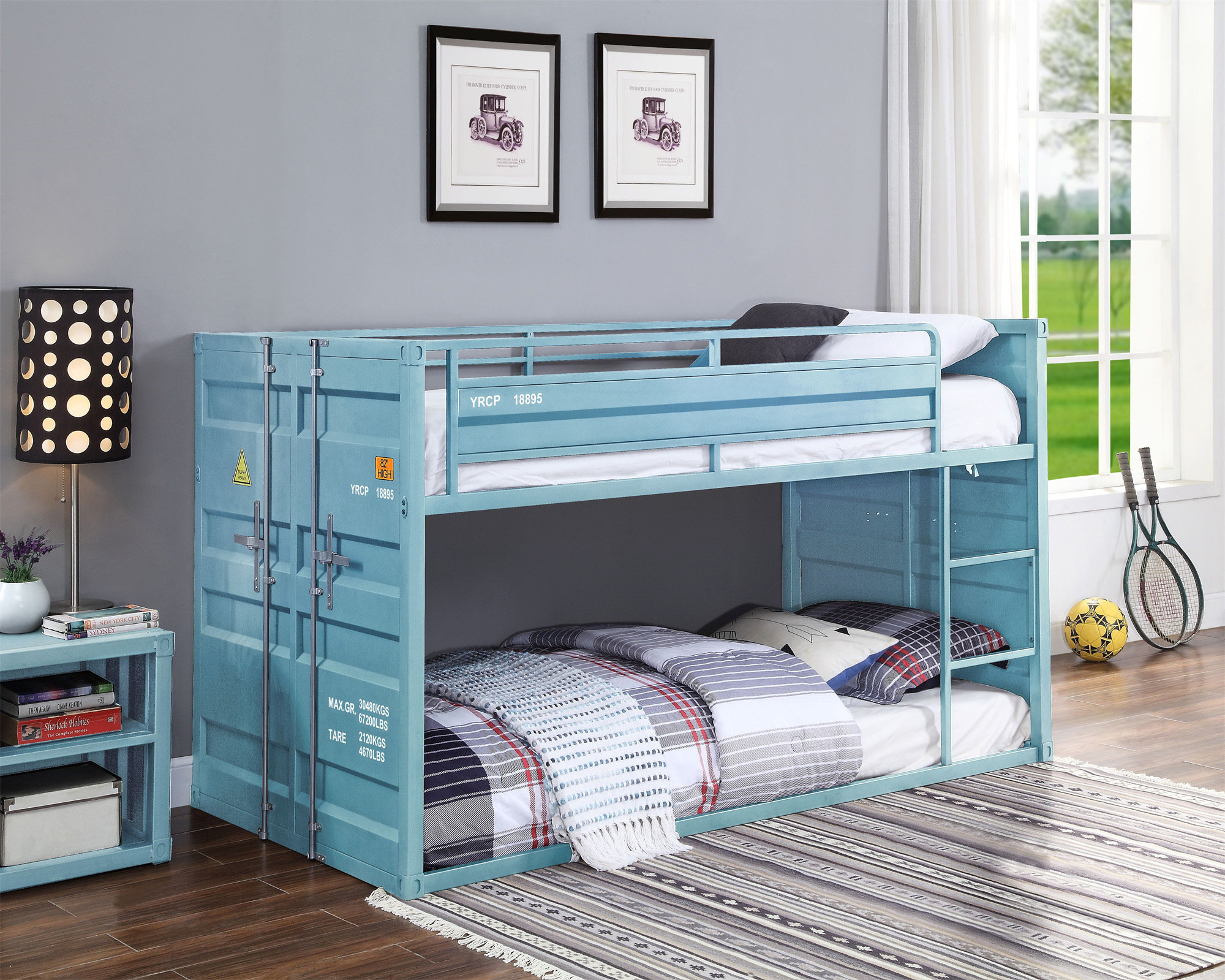 Red Barrel Studio Cargo Aqua Finish / Bunk Bed - Wayfair Canada