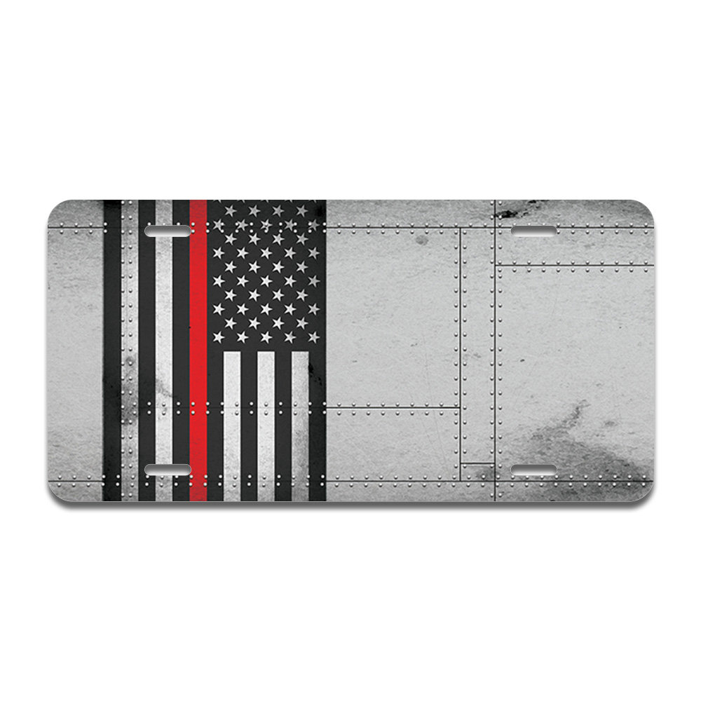 SignMission Metal Thin Red Line Aluminum Plate Frame | Wayfair