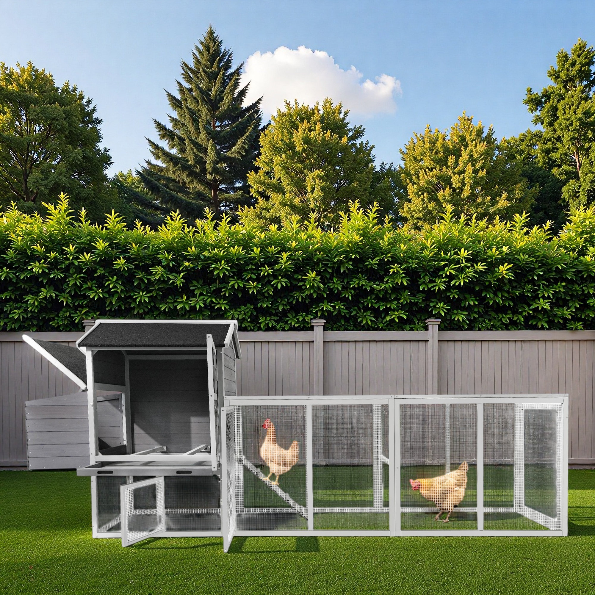 Tucker Murphy Pet™ Wooden Chicken Coop With Nesting Box, Waterproof ...