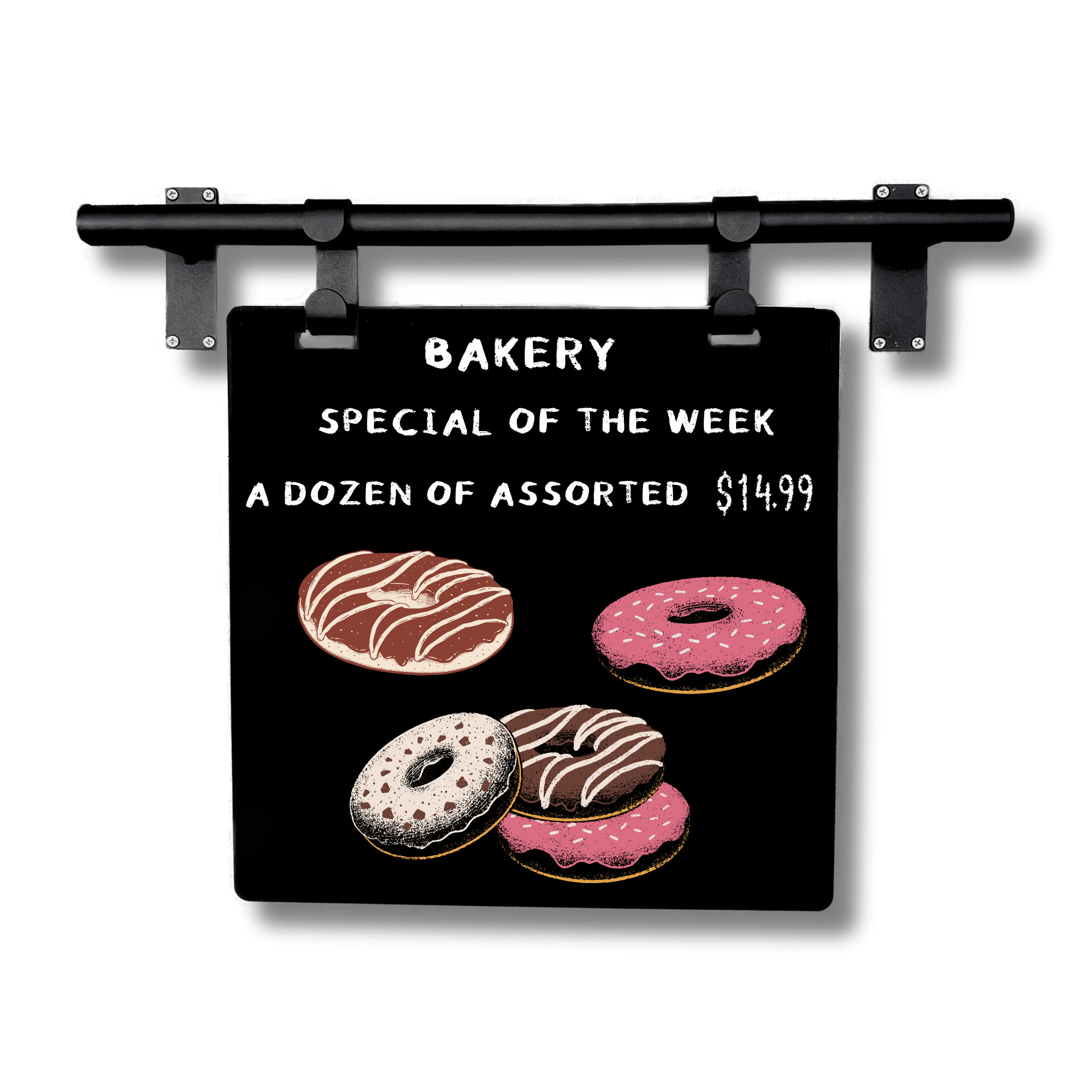 CONTEMPORARY MARKS Wall Mounted Hanging Display Sign | Wayfair