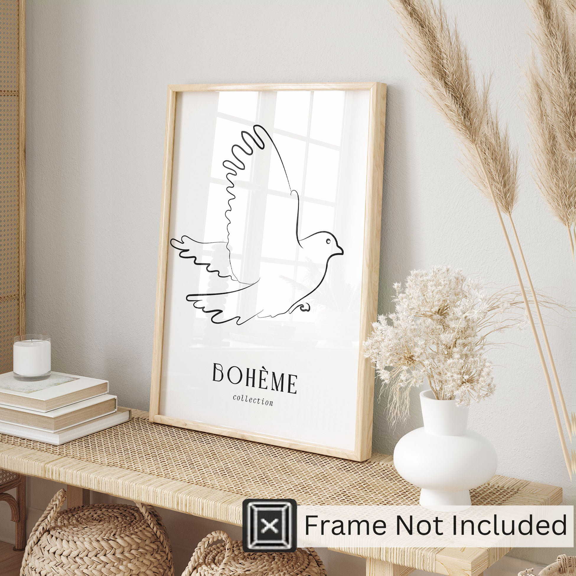 Winston Porter Animals Bohemian Dove Modern Unframed Art Print | Wayfair