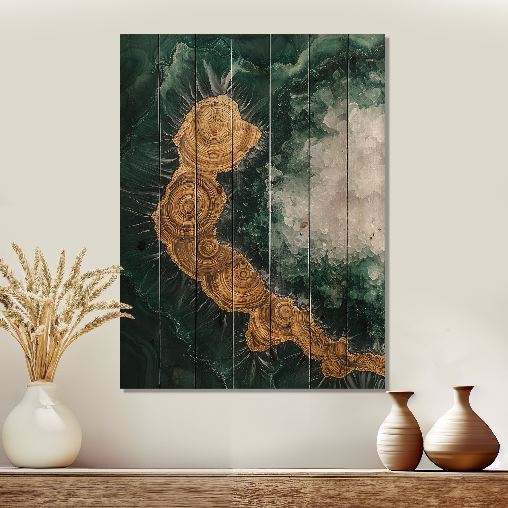 Ophelia & Co. Bold Forest Landscape Path Of The Emerald River IV ...