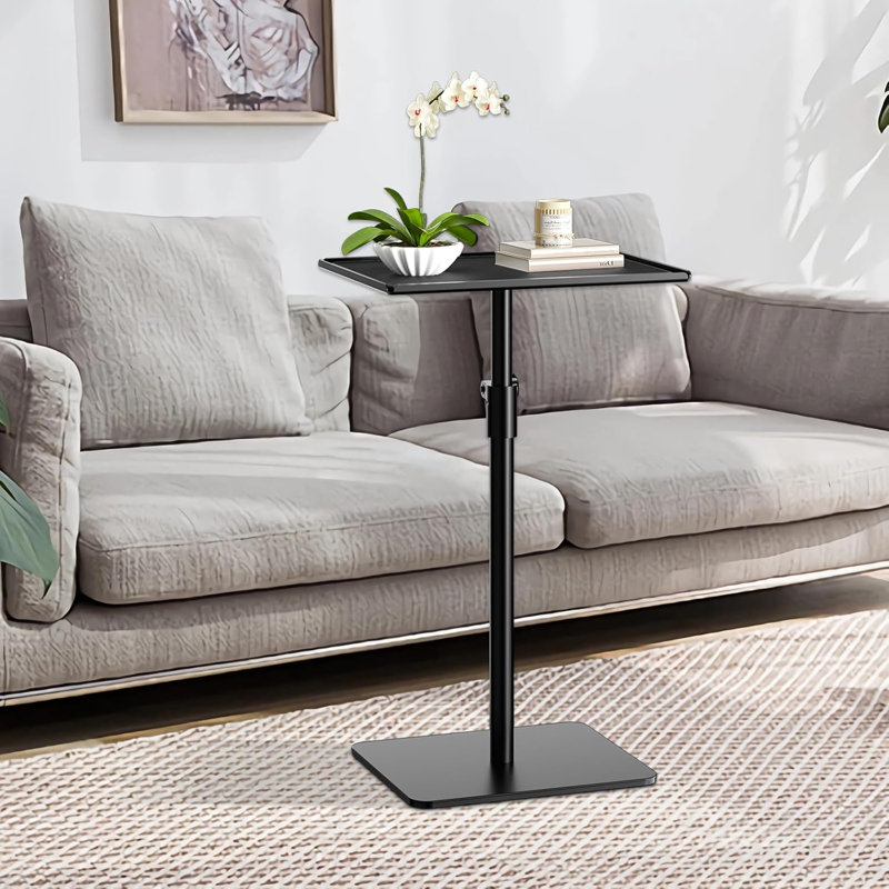 Corrigan Studio® Metal End Table, Height Adjustable Side Tables Living ...